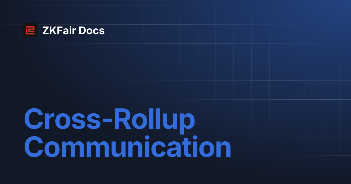 Cross-Rollup Communication | ZKFair Docs
