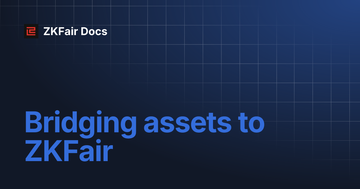 Bridging assets to ZKFair | ZKFair Docs